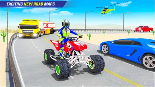 3D ATV Games online free,Quad Bike racing game,play Quad Bike Traffic ...