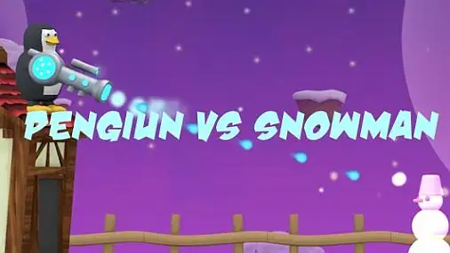 Shooting Snowman Game Online,Penguin Vs Snowman game free play