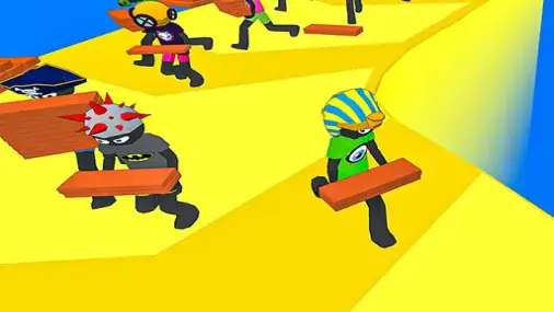 Play Stickman Planks Fall - Free Online Stickman Racing Game